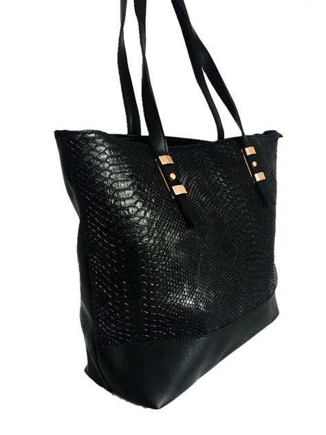 Tassen Dames Handtassen Dames Schoudertas Handtas Zwart Pu