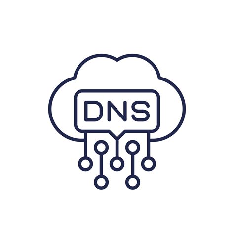 Dns Line Icon For Web 12769446 Vector Art At Vecteezy