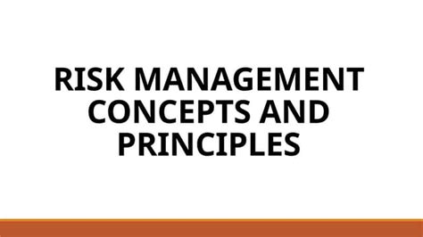 Lesson 1 Risk Management Concepts And Principles Pptx