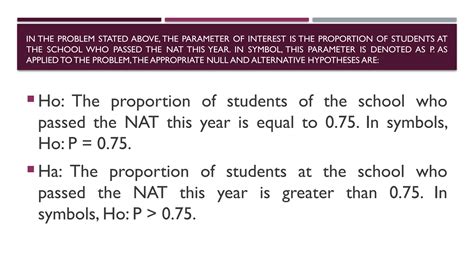 formulating the appropriate null and alternative hypotheses on