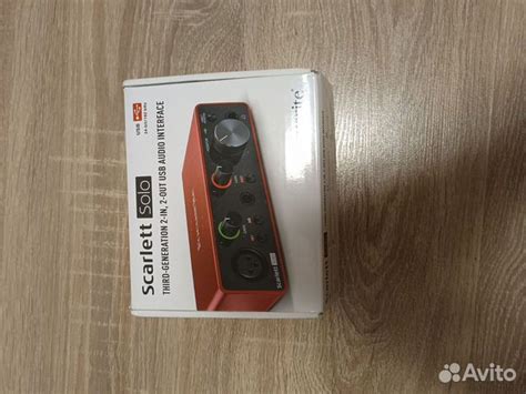 Звуковая карта focusrite Scarlett Solo 3rd Gen купить в Москве | Хобби ...
