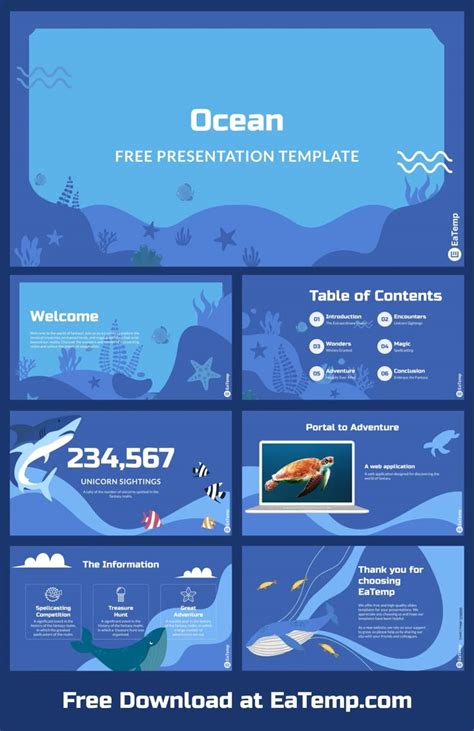 Ocean Powerpoint Presentation Template Free Powerpoint Templates