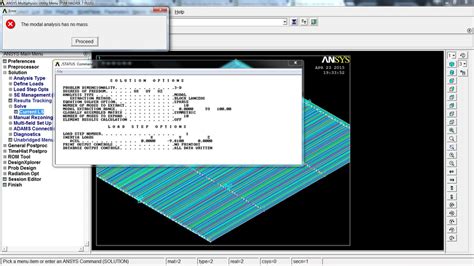 How Do I Solve This Error In Ansys Apdl While Running Modal Analysis
