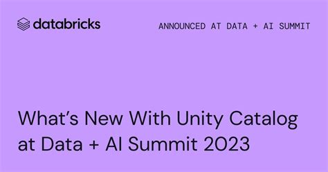 Ryan Thomas On Linkedin Whats New With Unity Catalog At Data And Ai Summit 2023