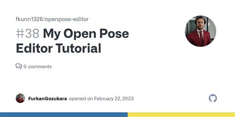 my open pose editor tutorial · issue 38 · fkunn1326 openpose editor