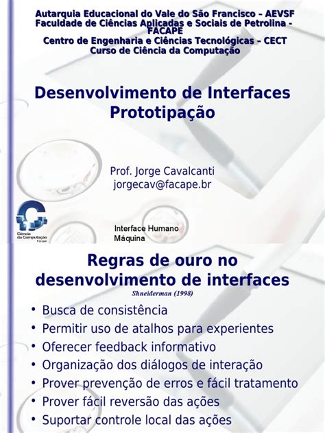 desenvolvimento de interfaces prototipação pdf testes de software