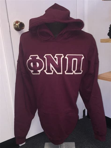 Kap Phi Nu Pi Hoodie Crimson 03hd31crm