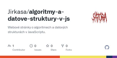 github jirkasa algoritmy a datove struktury v js webové stránky o