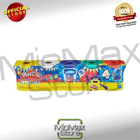 Jual Pls Play Doh Playdoh Sapphire Celebration 5 Pak 41 F1848 Shopee