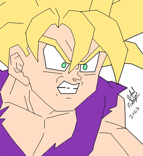 Angry Gohan Ssj Sketch By Nakajimaarts On Deviantart