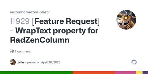 Feature Request Wraptext Property For Radzencolumn · Issue 929 · Radzenhqradzen Blazor