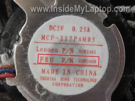 How To Replace Fan In Lenovo ThinkPad T61 Inside My Laptop