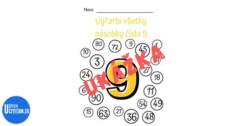 Násobky čísla Matematika Učiteliaučiteľomsk