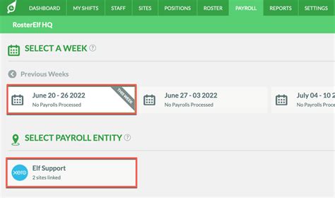 Processing Payroll To Xero Rosterelf Customer Support