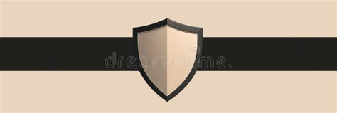 Shield Graphic Design Against A Minimalist Background Showcasing