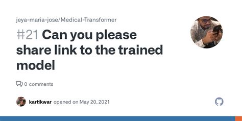 can you please share link to the trained model · issue 21 · jeya maria