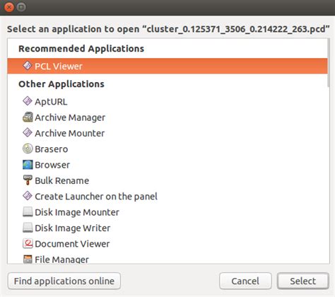How To Add PCL Viewer To The List Of Open With Applications UBUNTU