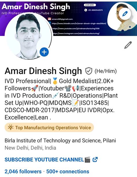 Linkedincommunity Linkedin Amar Dinesh Singh