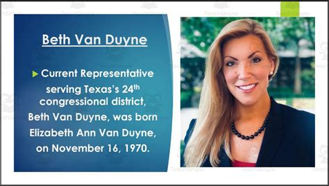 Us Representative Beth Van Duyne Tx 24th Bio Ppt By Teach Simple