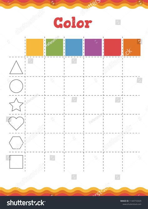 Learn Shapes Geometric Figures Preschool Kindergarten 库存矢量图（免版税