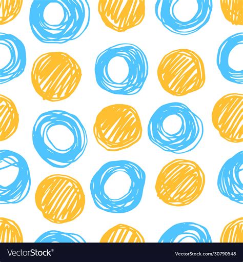 Geometric Hand Drawn Seamless Pattern Royalty Free Vector