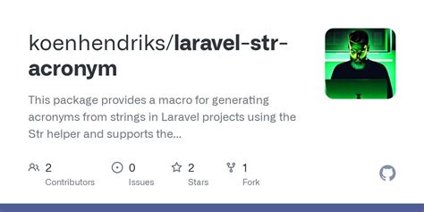 Laravel News On Linkedin Laravel Str Acronym