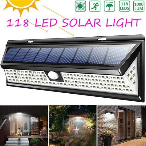 Solar Lamp 118 Led Pir Motion Sensor Lamp Buiten I Vicedeal