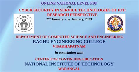Online National Level Fdp On Cyber Security In Service Technologies Of