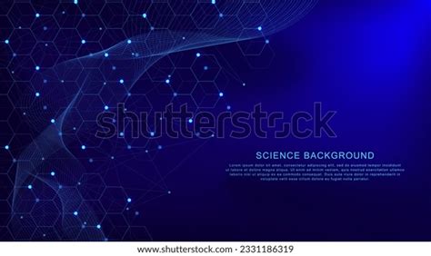 Abstract Connecting Dots Lines Wave Flow Stock Vector Royalty Free