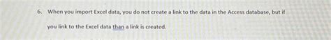 solved 6 t f when you import excel data you do not create a