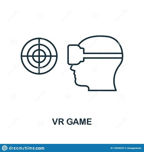 Virtual Reality Game Icon Monochrome Style Design From Visual Device Icon Collection Ui Pixel