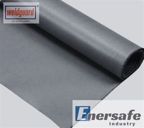 Grey And Red Fiberglass Silicone Rubber Coated Fire Blanket In Noida At