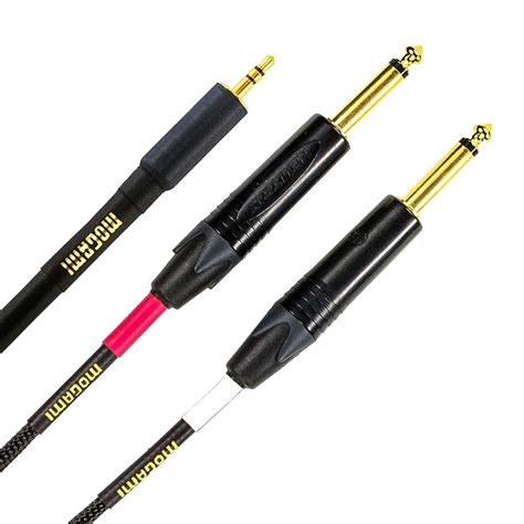 Mogami Gold 35mm Trs To Dual Ts Stereo Y Adapter 15ft Tough