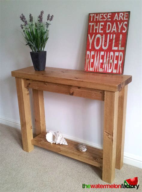 Chunky Rustic Hall Console Sofa Table Ana White