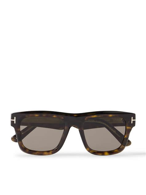 Tom Ford Square Frame Tortiseshell Acetate Sunglasses Tom Ford
