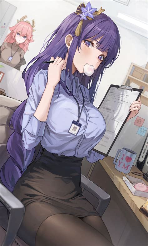 Raiden Shogun Genshin Impact Image By Ujin Zerochan Anime Image Board