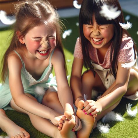 Playful Tickling Session On Lime Green Lawn Ai Art Generator Easy