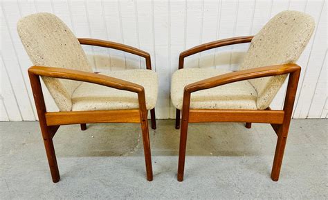 Vintage Danish Modern Teak Arm Chairs For Sale At 1stdibs