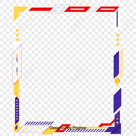 Square Polygon Of Coloured Color Geometric Frameyellowrectangle Png