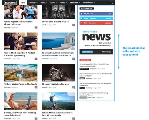 Smart Sidebar TagDiv Support