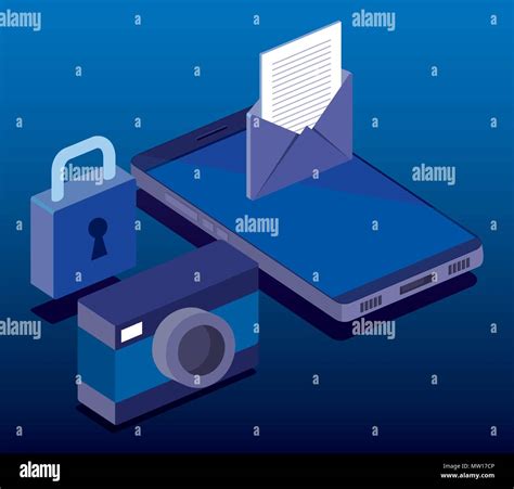 Cyber Security Isometrics Icons Stock Vector Image And Art Alamy