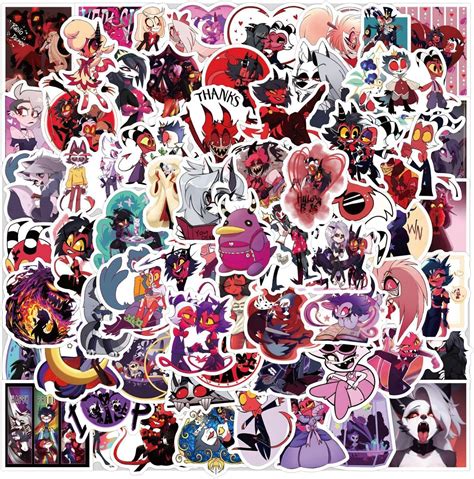 Minrain Helluva Boss Sticker Pack Of 120 Stickers