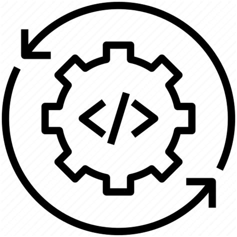 Management Development Code Coding Html Process Gear Icon