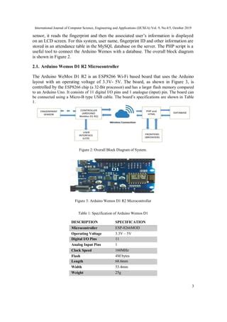 Wireless Biometric Fingerprint Attendance System Using Arduino And Mysql Database Pdf