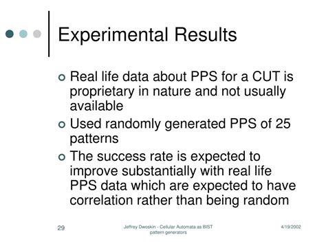 Ppt Cellular Automata As Bist Pattern Generators Powerpoint