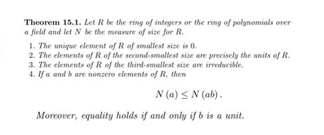 Solved Theorem 15 1 Let R Be The Ring Of Integers Or The Chegg Com