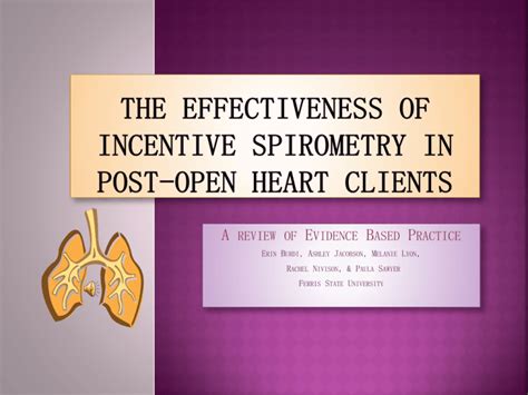 The Effectiveness Of Incentive Spirometry In Post