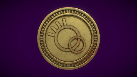 Fear And Hunger Coin One Side Only 3d Model By Anshinowara E18eff3