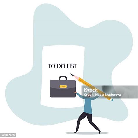 긴 할 일 목록 과부하 작업 및 책임 또는 생산성 및 효율성 관리디자인에 대한 문자 걱정하는에 대한 스톡 벡터 아트 및 기타 이미지 걱정하는 경영자 공연자 Istock