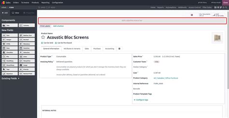 Filters And Status Bar Odoo Studio Book